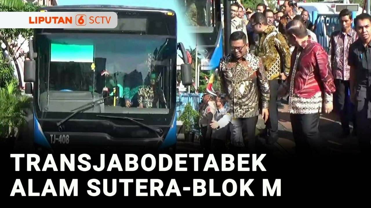 Transjabodetabek Rute Alam Sutera-Blok M Resmi Beroperasi | Liputan 6 - SCTV | Vidio