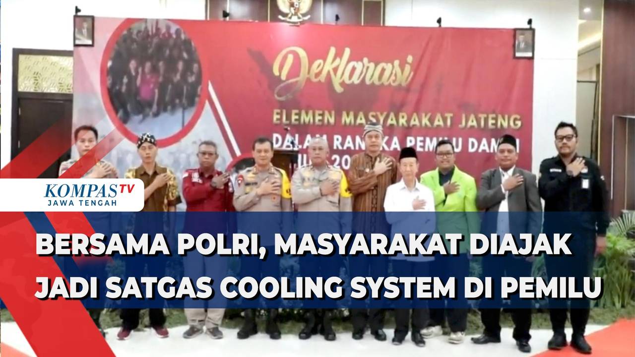 Bersama Polri, Masyarakat Diajak Jadi Satgas Cooling System di Pemilu - Kompas TV | Vidio