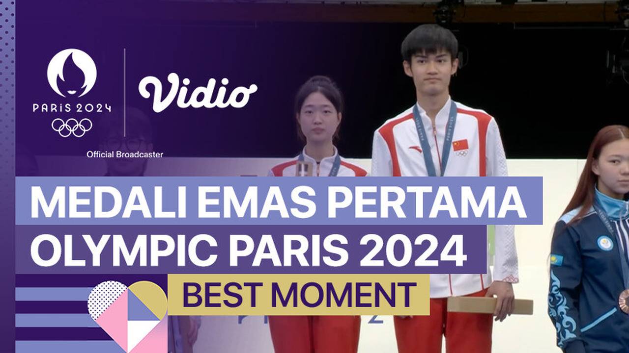 Momen Medali Emas Pertama di Olympic Games Paris 2024 | Vidio