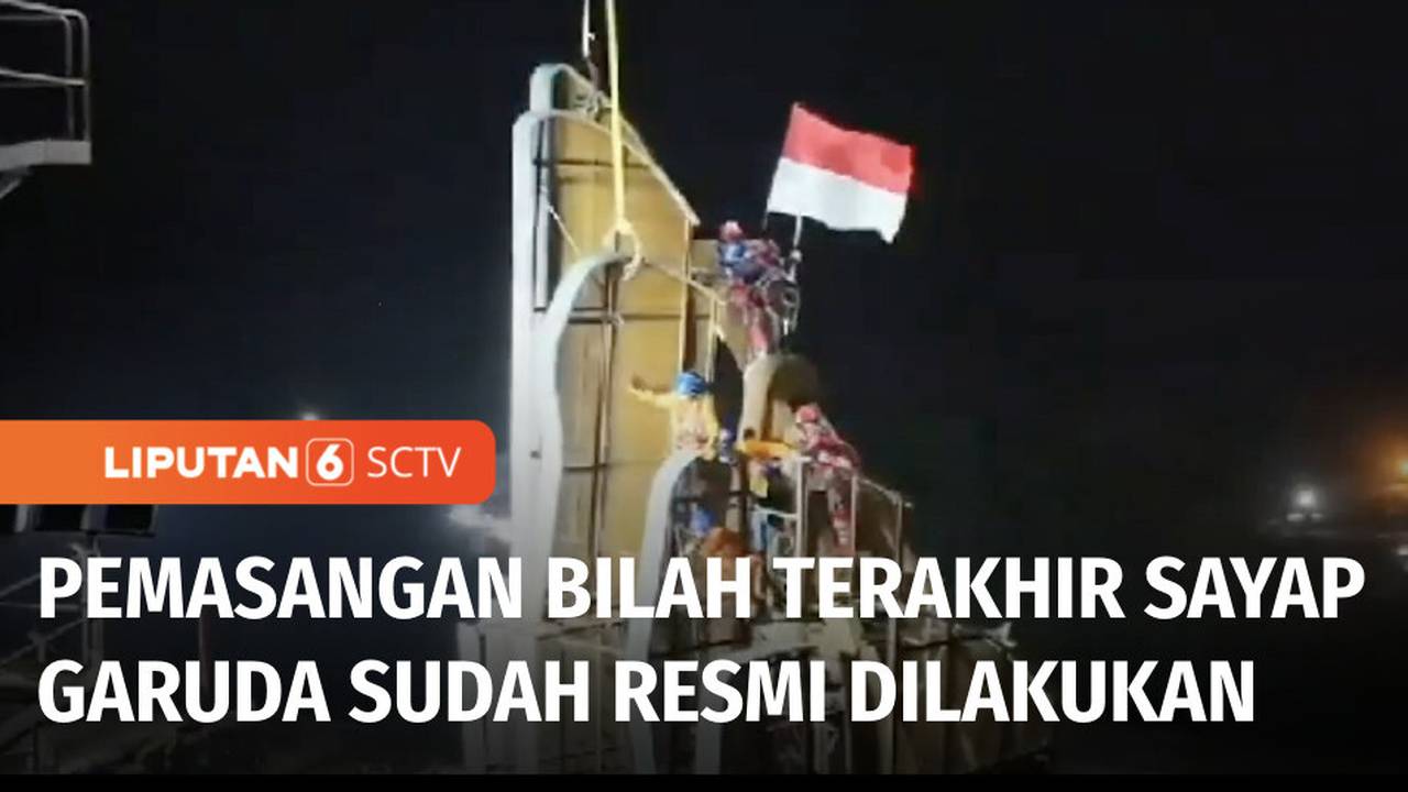 Pemasangan Bilah Terakhir Sayap Garuda di Kantor Presiden IKN Resmi ...