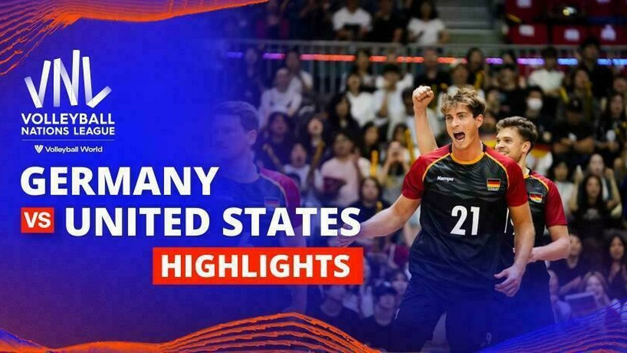 Men: Germany vs United States - Highlight | Volleyball Nations League ...