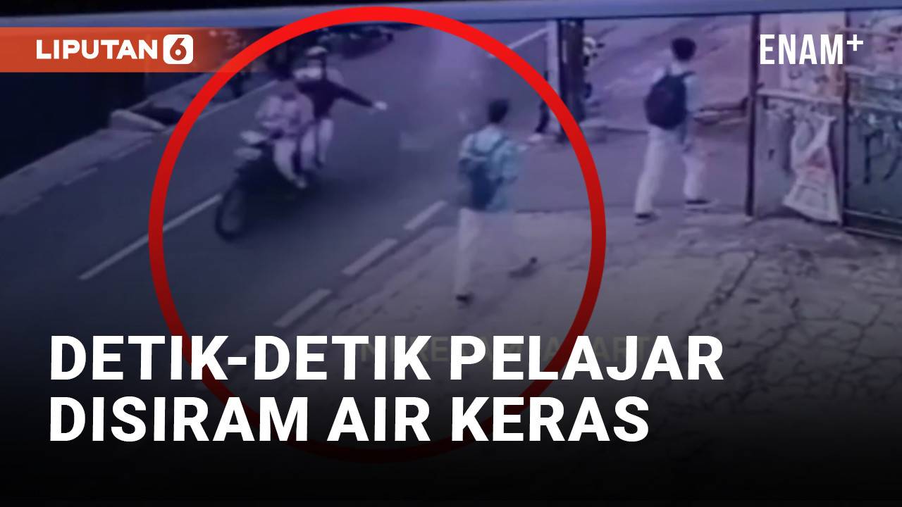 Dua Pelajar Disiram Air Keras Oleh OTK di Tebet - liputan6.com | Vidio
