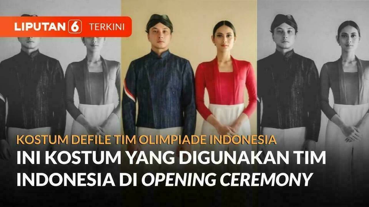 Kostum Defile Tim Indonesia Untuk Opening Ceremony Olimpiade Paris 2024 ...