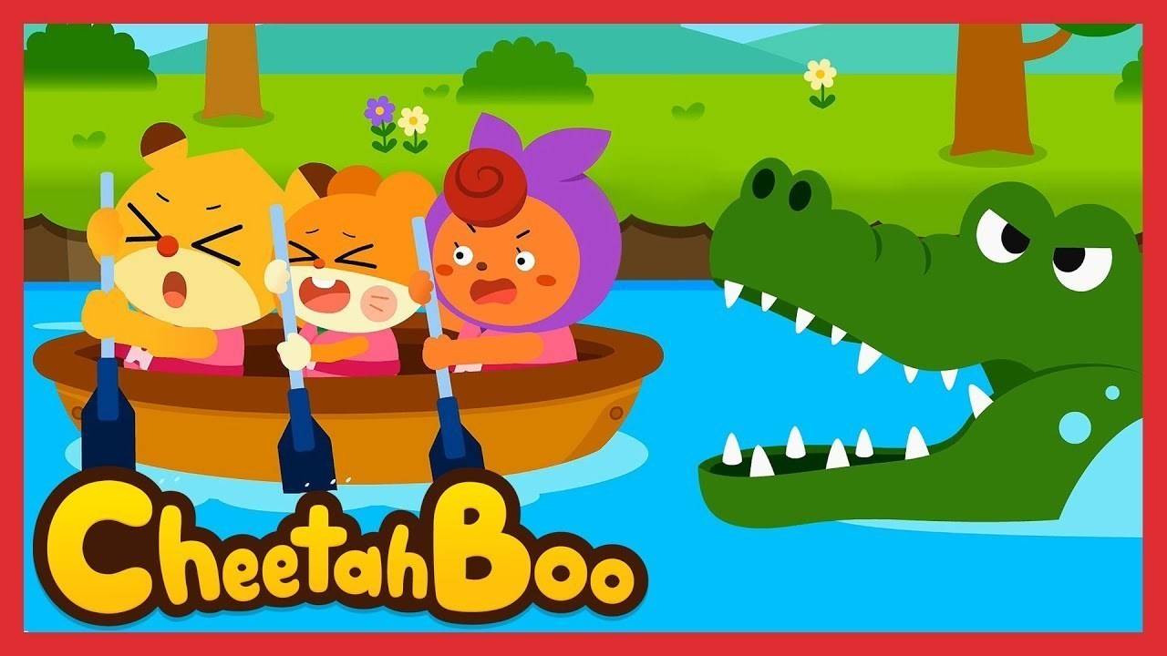 Cheetahboo - Animal Songs - Chased by Alligator! Row Row Row Your Boat ...