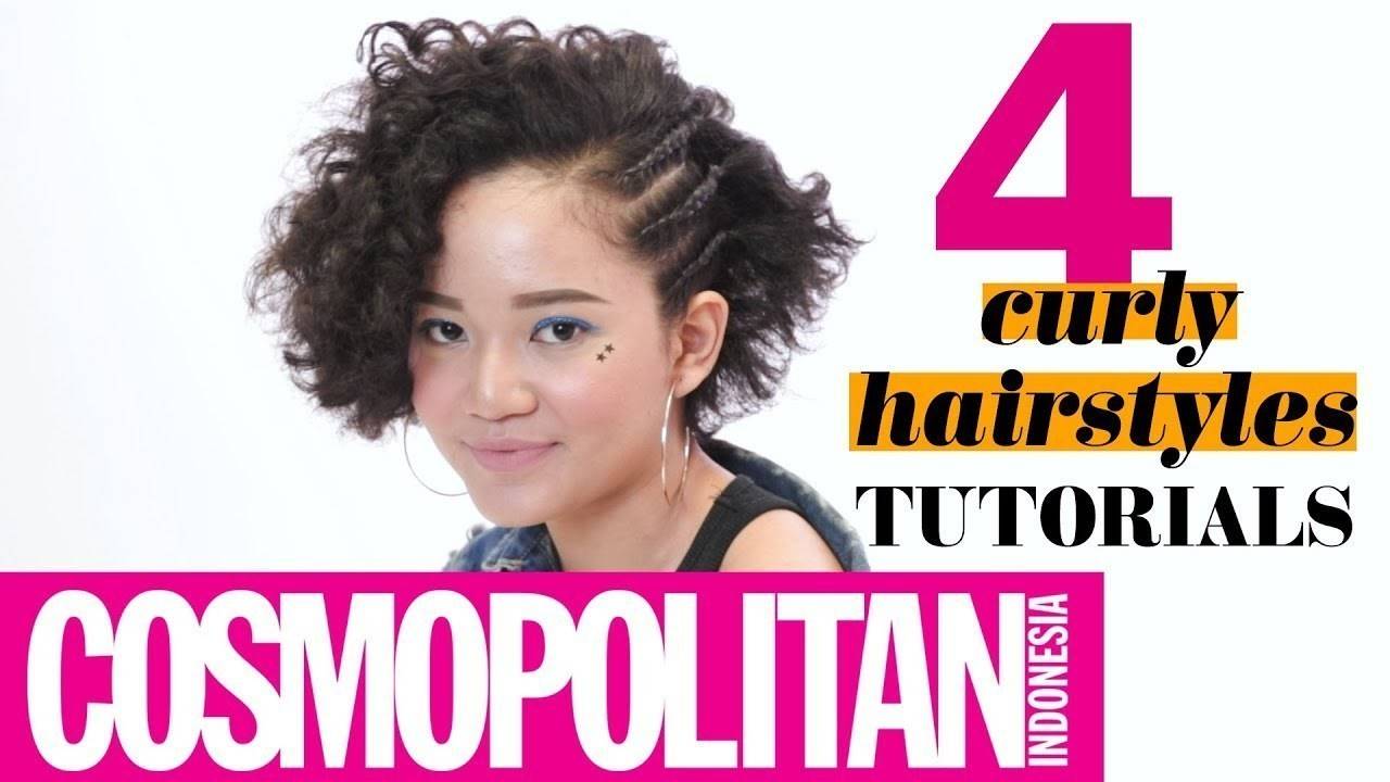 4 Curly Hairstyles Tutorial (Style Untuk Rambut Keriting ...
