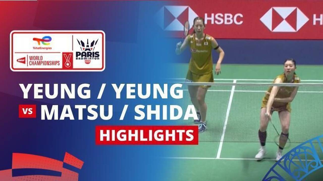 Yeung Nga Ting/Yeung Pui Lam (HKG) vs Nami Matsuyama/Chiharu Shida (JPN ...