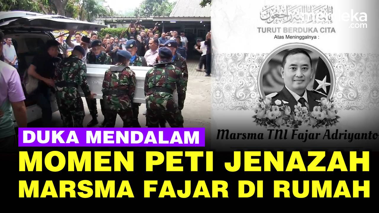 Penuh Duka, Momen Peti Jenazah Marsma TNI Fajar Adriyanto "Red Wolf ...
