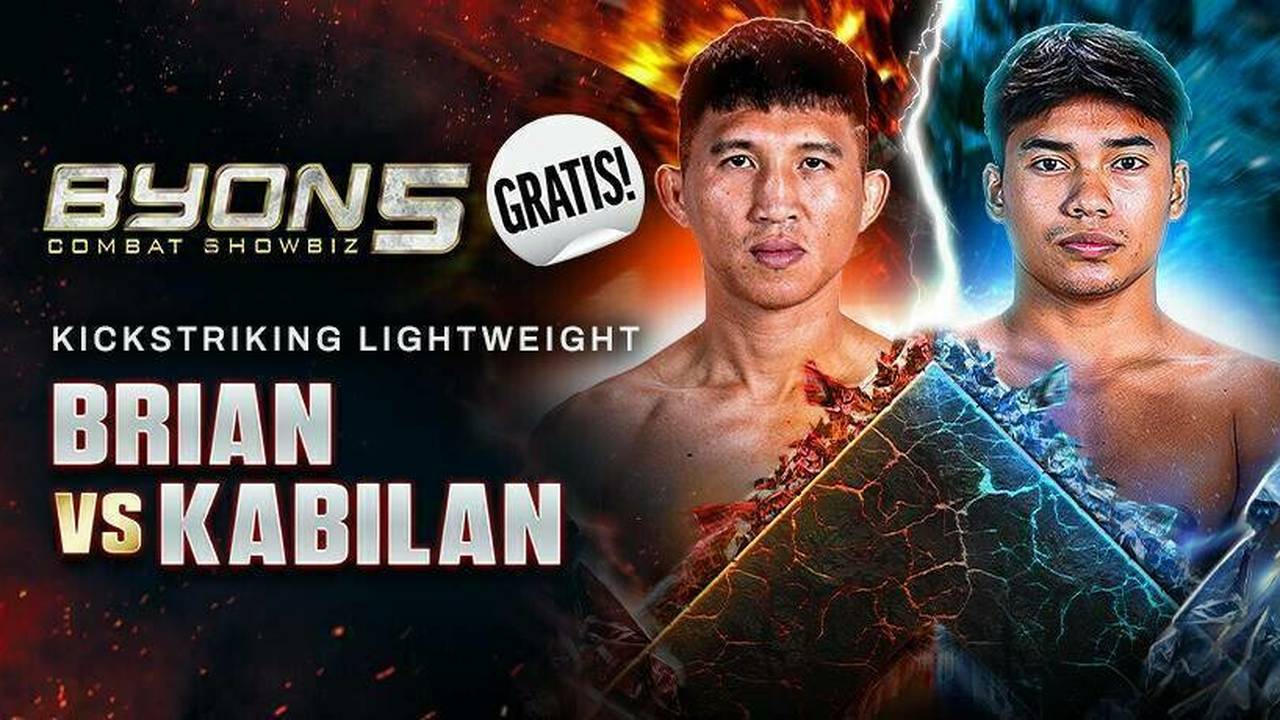 Brian Lawitan vs Kabilan Jelevan - Kickstriking Lightweight - Full Match | BYON Combat Showbiz 5 ...