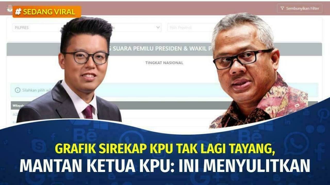 Grafik Real Count Pemilu 2024 di Sirekap Berhenti Tayang, Apa Kata Mantan Ketua KPU? | SEDANG ...