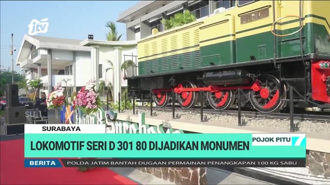 Lokomotif Seri D 301 80 Dijadikan Monumen POJOK PITU JTV - JTV | Vidio