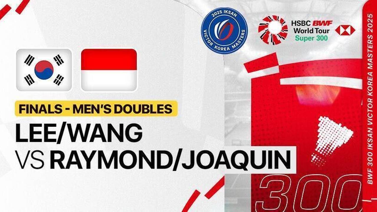 Lee Jongmin/Wang Chan (KOR) vs Raymond Indra/Nikolaus Joaquin (INA ...