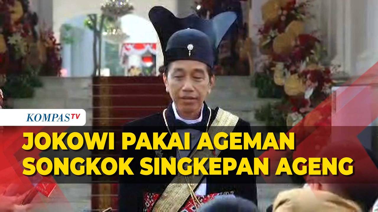 Jokowi Pakai Baju Daerah Ageman Songkok Singkepan Ageng Di Upacara Hut