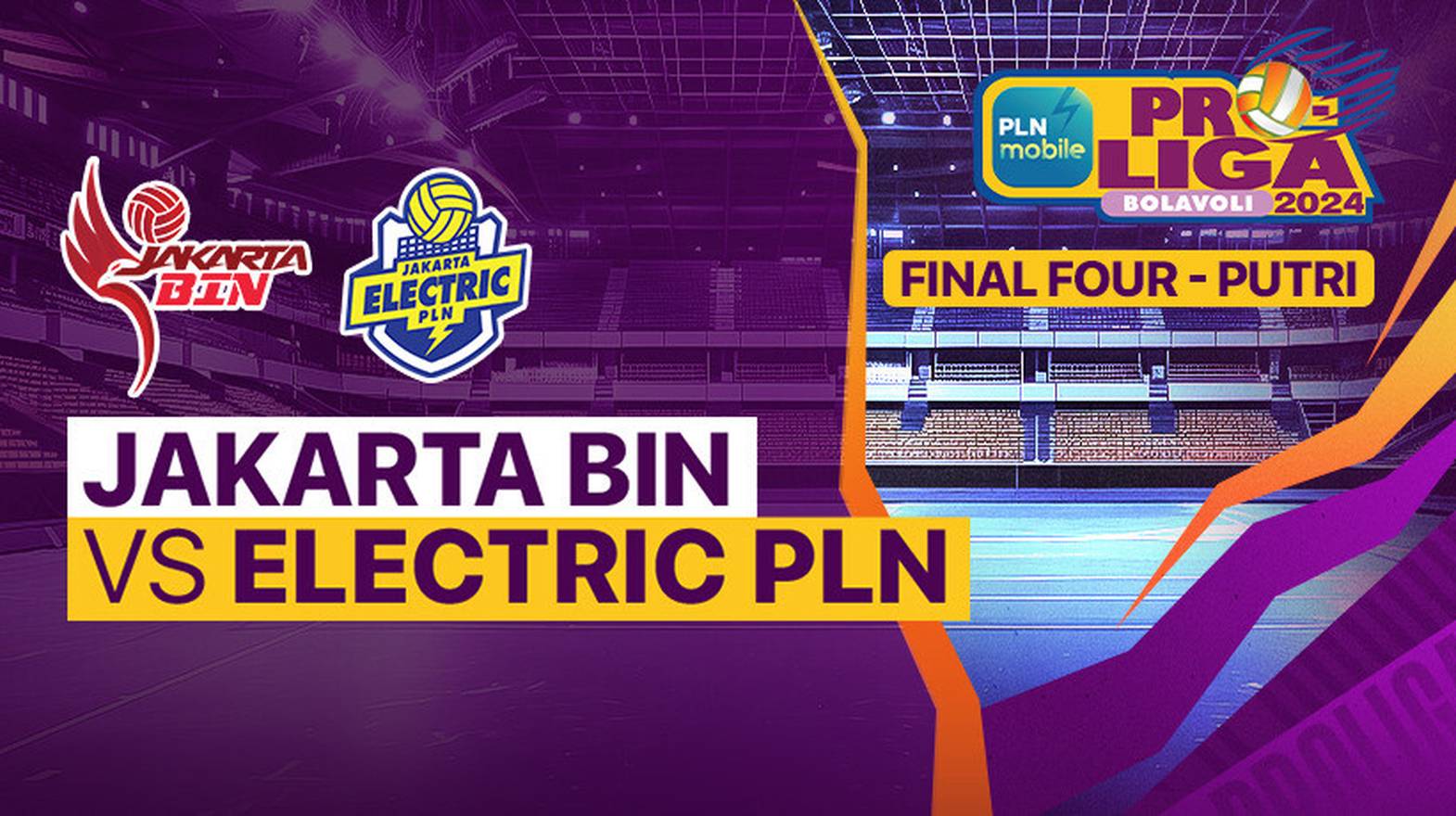 Final Four Putri: Jakarta BIN vs Jakarta Electric PLN - Full Match ...