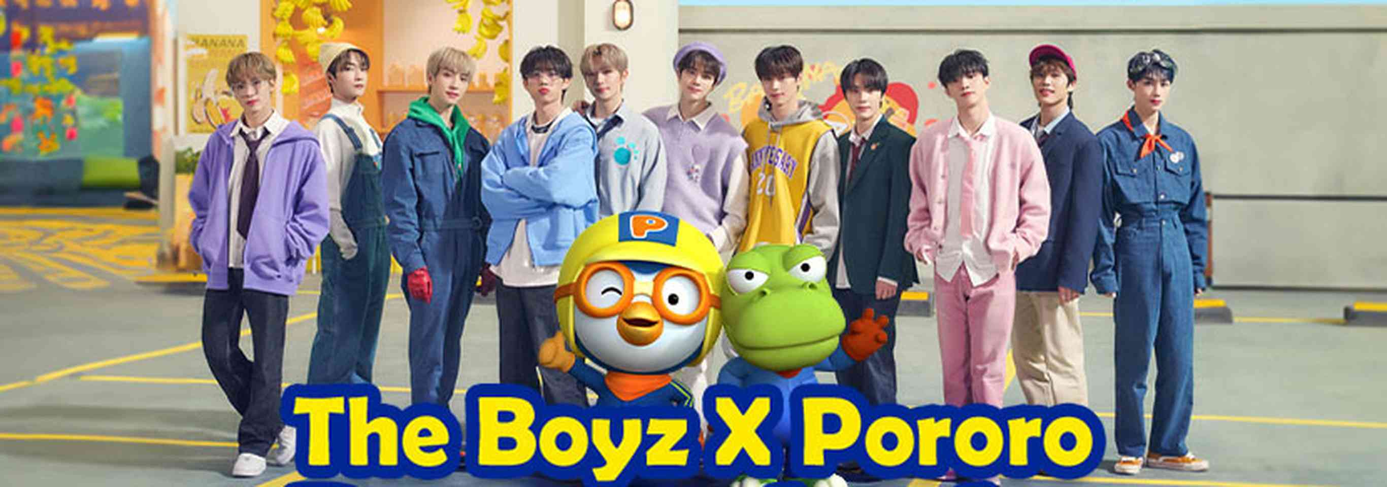 Nonton The Boyz x Pororo 'Bananachacha' (2023) Sub Indo | Vidio