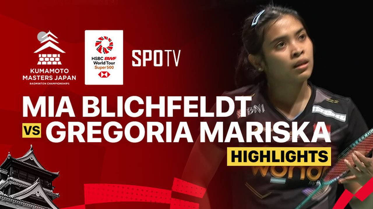 Mia Blichfeldt (DEN) vs Gregoria Mariska Tunjung (INA) - Highlights | Kumamoto Masters Japan ...