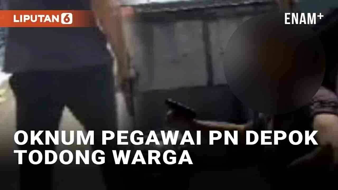 Viral Oknum Pegawai Pengadilan Negeri Depok Todong Senjata ke Warga ...