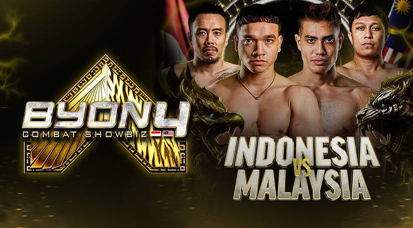 Live Streaming BYON Combat Showbiz Vol 4: Indonesia vs Malaysia