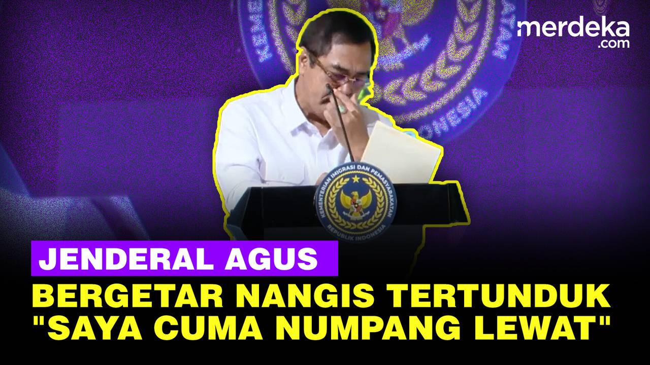 Momen Suara Jenderal Agus Bergetar Tahan Tangis Hingga Tertunduk: Saya ...