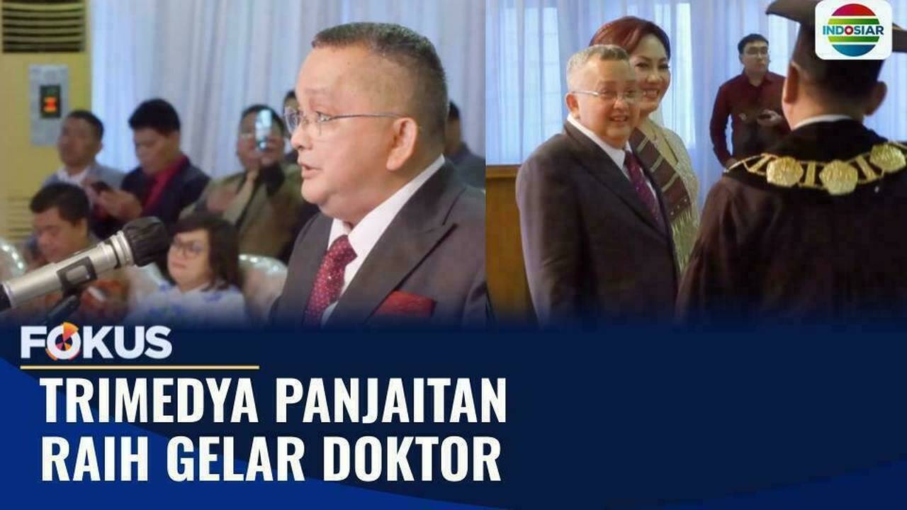 Trimedya Panjaitan Raih Gelar Doktor Hukum, Angkat Topik Pengelolaan ...