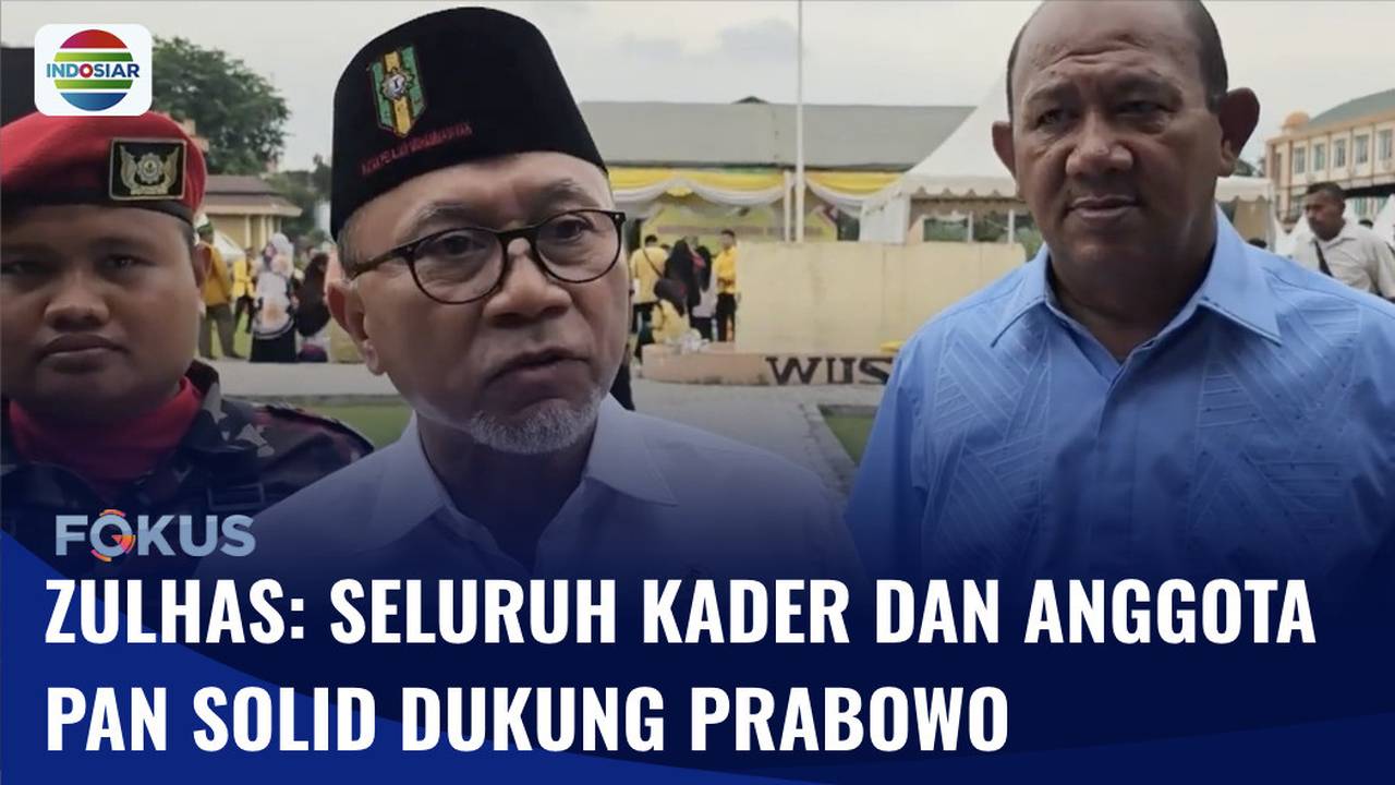 Zulhas Klaim Seluruh Kader dan Anggota PAN Solid Dukung Prabowo di ...