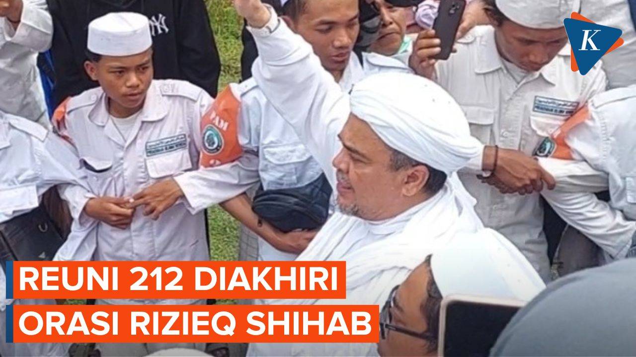 Massa Reuni 212 Tertib Bubar Usai Rizieq Shihab Tinggalkan Acara ...