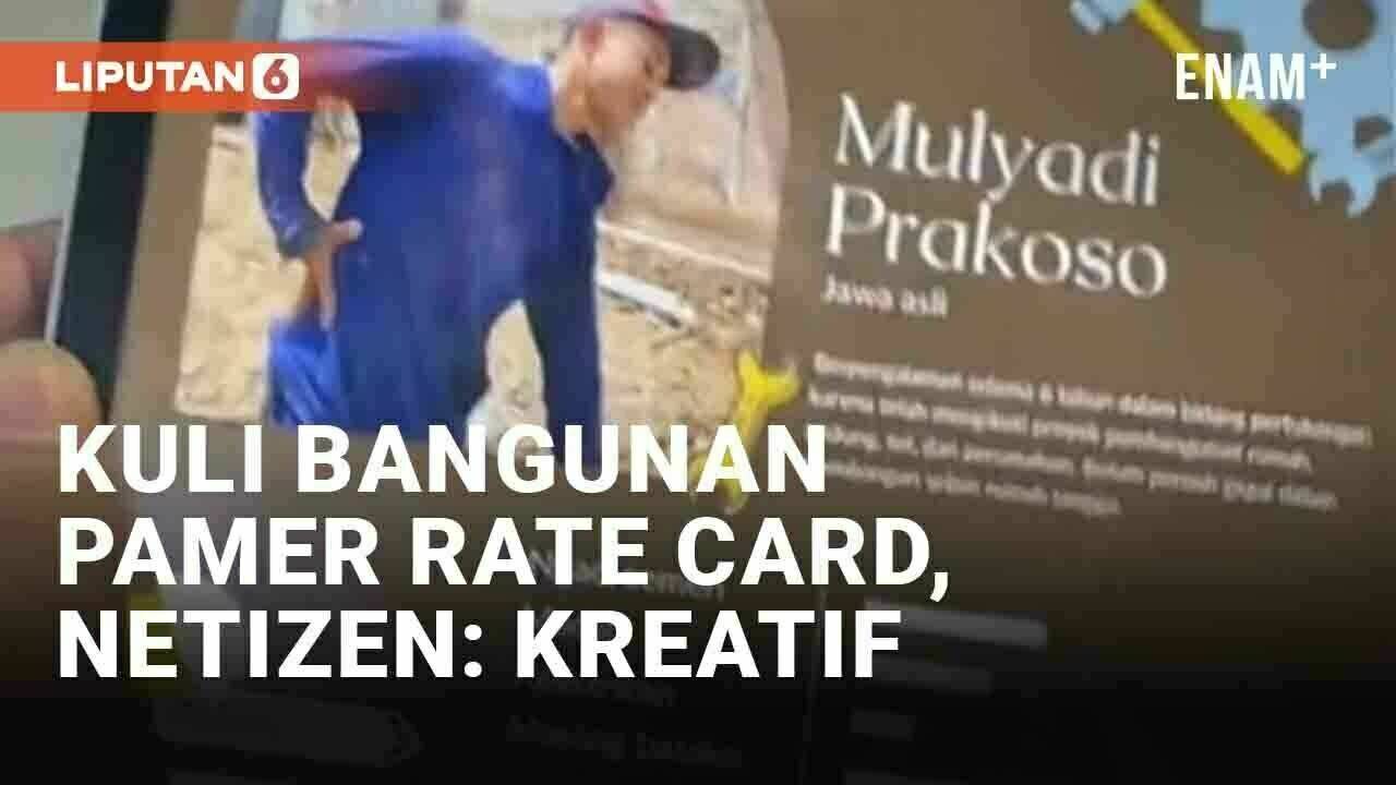 Viral Kuli Bangunan Pamer Rate Card Jasa Tukang, Netizen: Kreatif ...