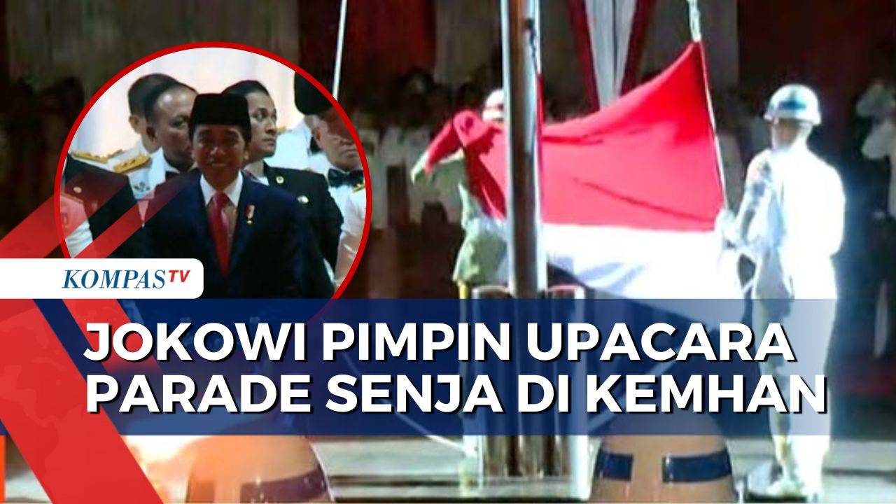 HUT ke-78 TNI, Jokowi Pimpin Upacara Parade Senja di Kementerian Pertahanan - Kompas TV | Vidio