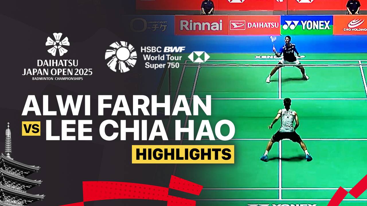 Alwi Farhan (INA) vs Lee Chia Hao (TPE) - Highlight | Daihatsu Japan Open 2025 | Vidio