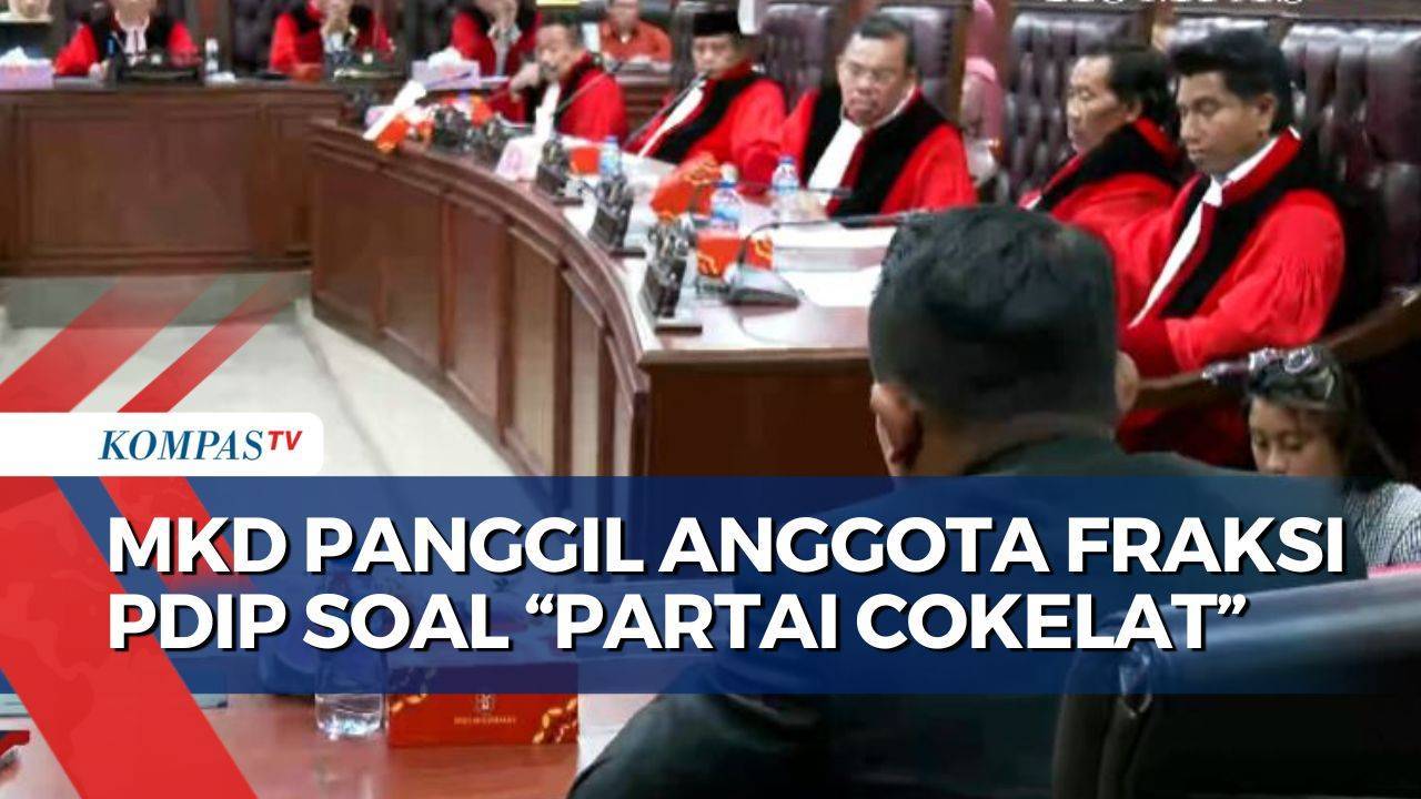 MKD Sidang Anggota DPR Fraksi PDIP Yulius Setiarto Soal 'Partai Cokelat' - Kompas TV | Vidio