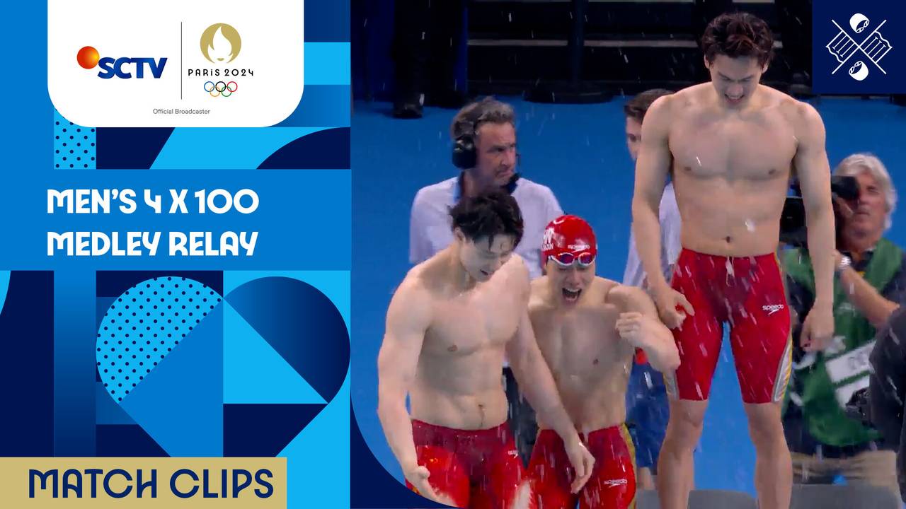 Men's 4x100 Medley Relay - Match Clips | Olympic Games Paris 2024 | Vidio