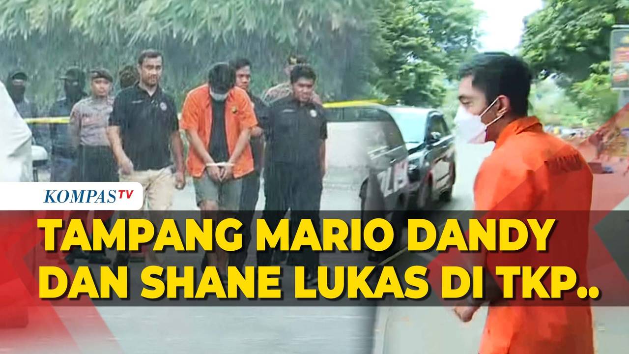 Tampang Mario Dandy dan Shane Lukas Hadir di TKP Rekontruksi Kasus ...