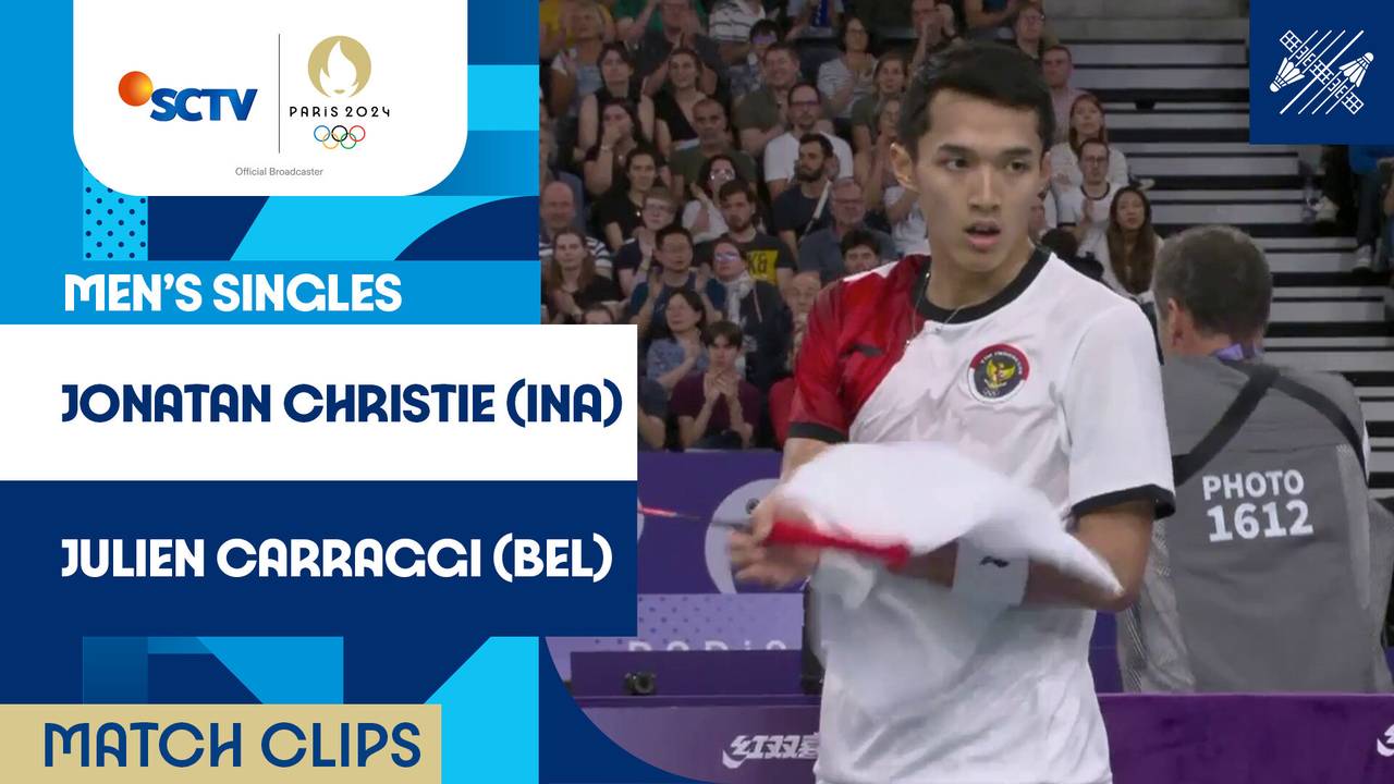 Jonatan Christie (INA) vs Julien Carraggi (BEL) - Match Clips | Olympic ...