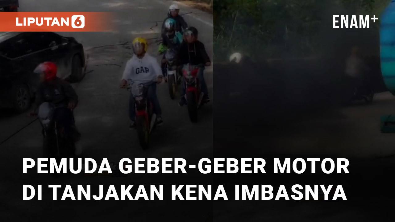 Dapat Rejeki Nomplok, Pemuda Geber-Geber Motor di Tanjakan Kena Imbasnya - LiputanEnam | Vidio