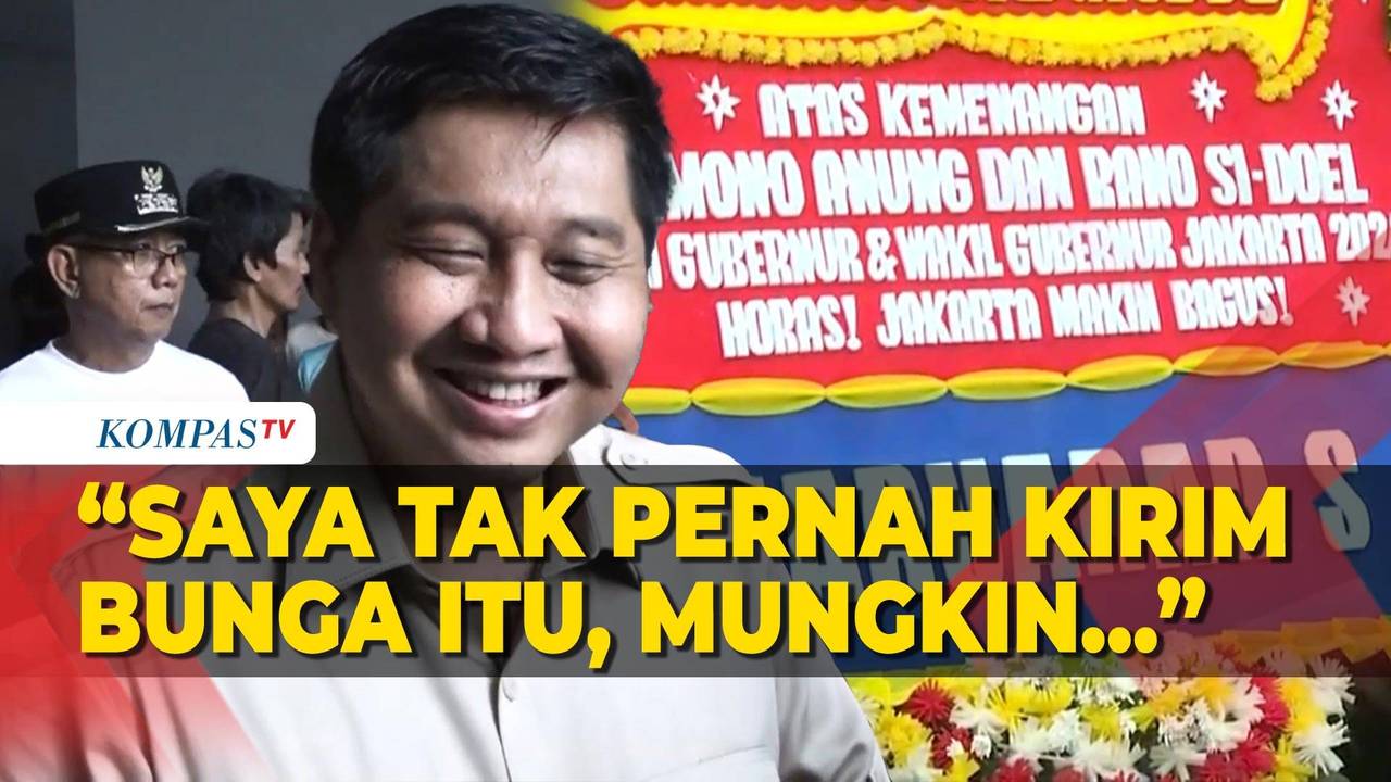 Maruarar Sirait Bantah Kirim Karangan Bunga Ucapan Selamat untuk Pramono-Rano - Kompas TV