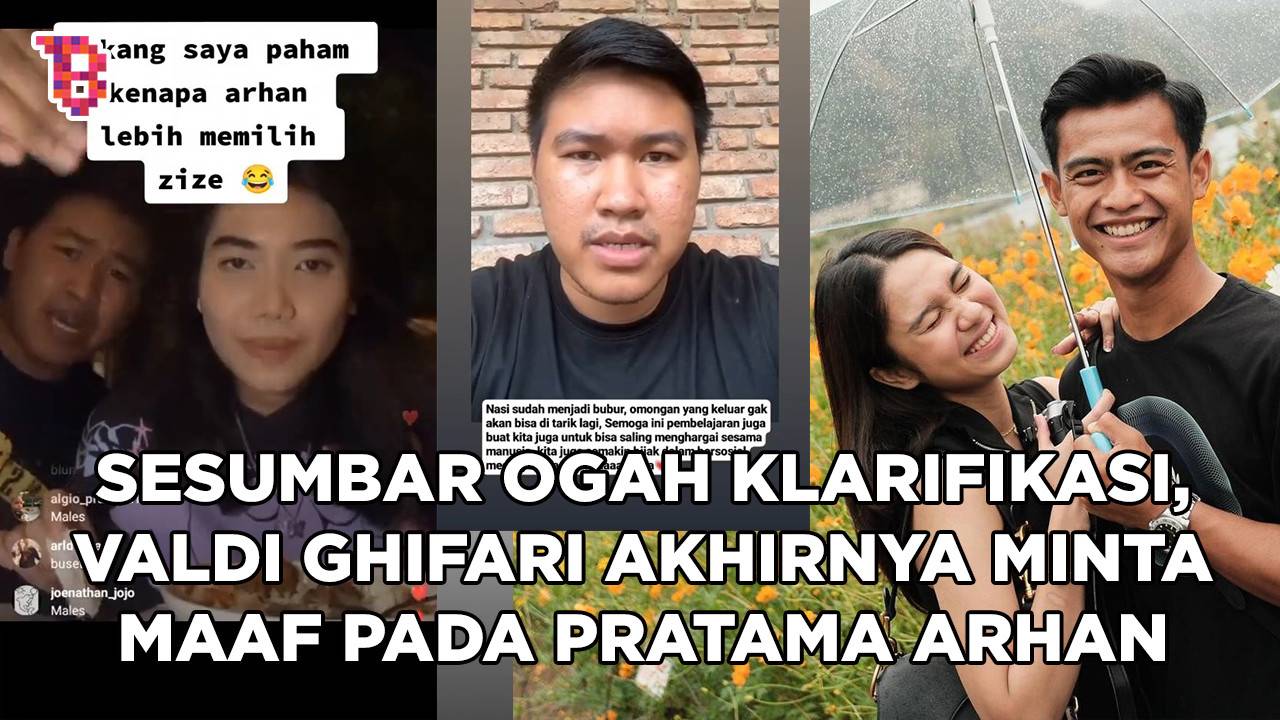 Permintaan maaf Valdi Ghifari usai hina Pratama Arhan dan Azizah Salsha ...