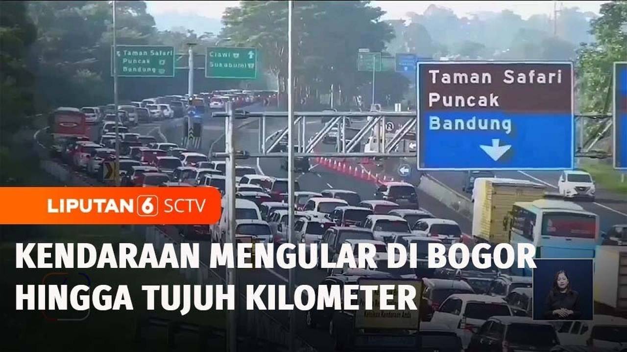 Libur Panjang, Kendaraan Mengular di Puncak Bogor hingga Tujuh ...
