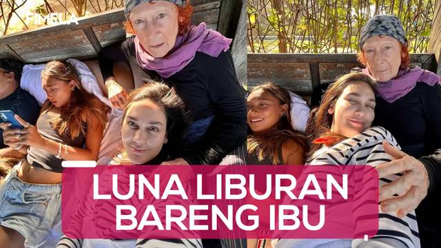 Potret Hangat Luna Maya Bersama Keluarga, Tidur di Pangkuan Ibu | Enamplus