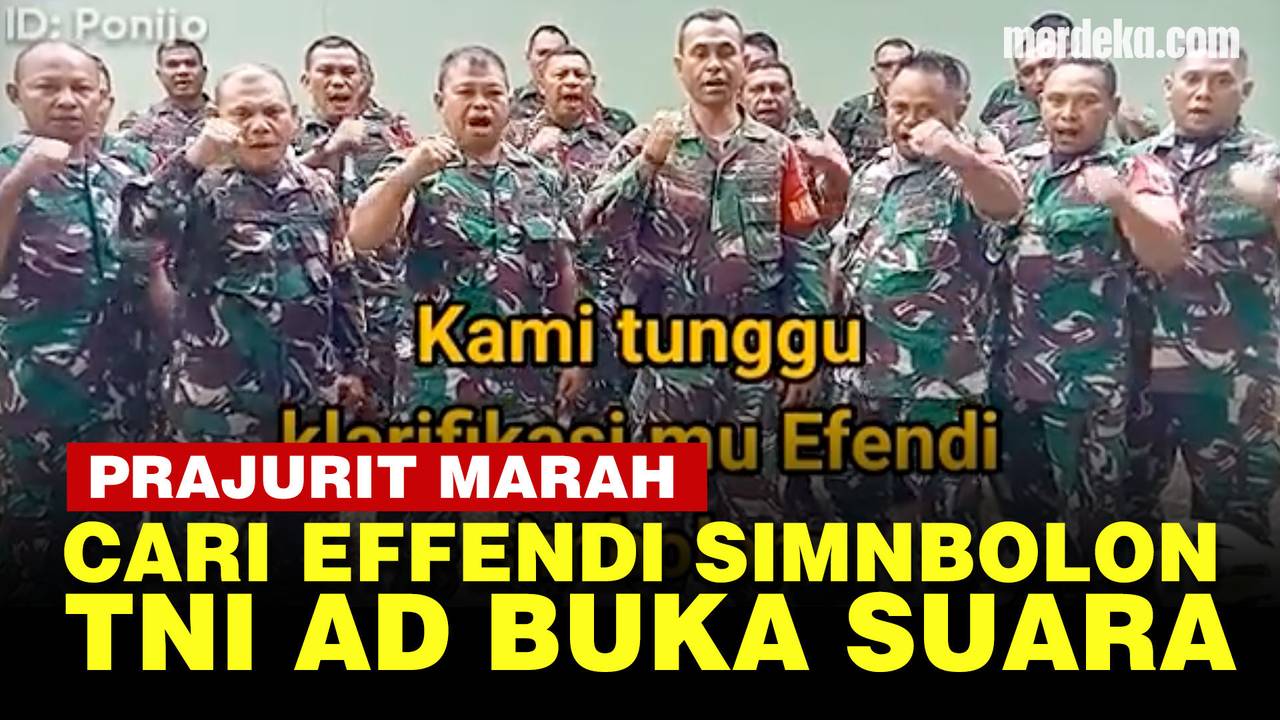 Klarifikasi TNI AD Ramai Ancaman Prajurit Marah Cari Effendi Simbolon ...