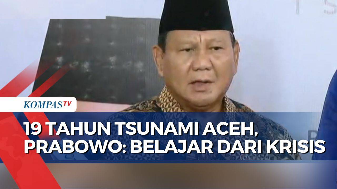 Hadiri 19 Tahun Tsunami Aceh, Prabowo Berterima Kasih ke SBY Karena ini - Kompas TV | Vidio