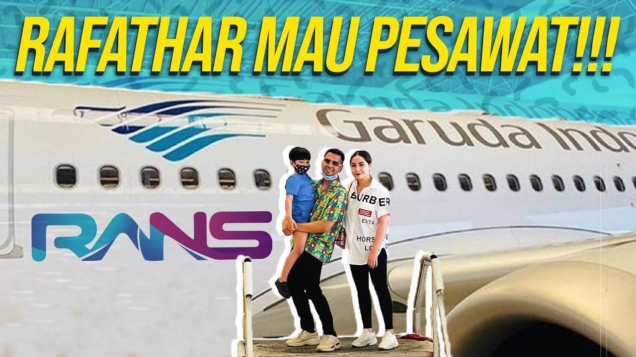 RAFATHAR KAGET ADA LOGO RANS DI PESAWAT GARUDA | Vidio