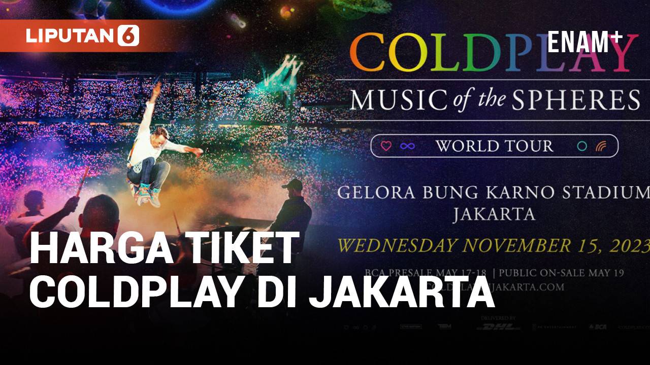 Harga Tiket Konser Coldplay di Jakarta Resmi Dirilis, Termurah Rp800 ...