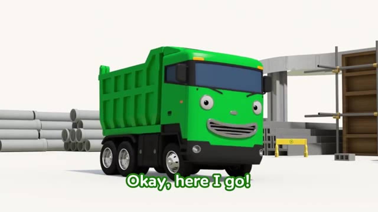 Tayo's Safety Songs - Ep 03 - The Strong Heavy Vehicles Build a House ...