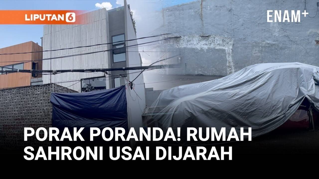 Rumah Ahmad Sahroni Usai Dijarah, Mobil Ditutup Terpal - liputan6.com | Vidio