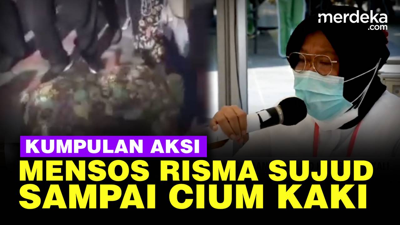 Berkali-kali Mensos Risma Beraksi Sujud di Kaki, Mulai DPR hingga Guru ...