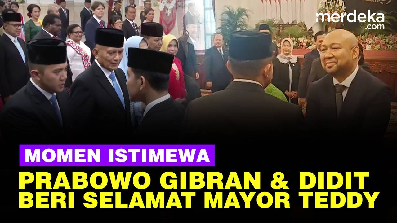 Momen Spesial Mayor Teddy Dilantik Jadi Seskab, Diberi Selamat Prabowo Gibran Hingga Didit - merdeka