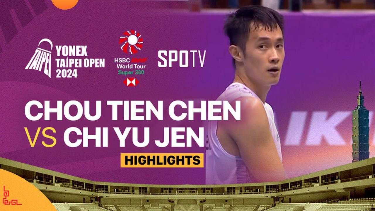 Chou Tien Chen (TPE) vs Chi Yu Jen (TPE) - Highlights | Yonex Taipei Open 2024 - Men's Singles ...