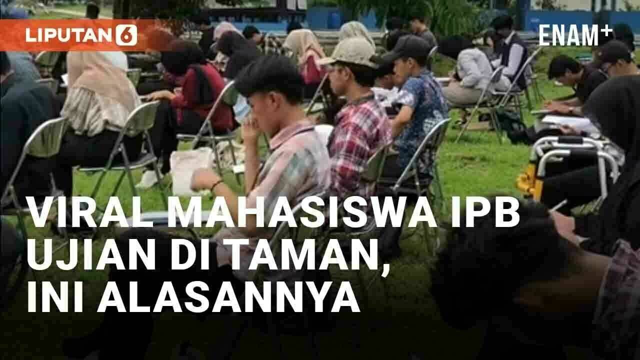 Viral Mahasiswa IPB Ujian di Taman Hingga Kepanasan, Ini Alasannya ...