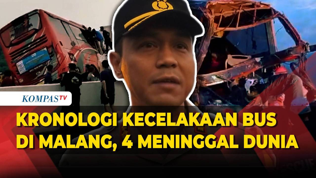 Kronologi Kecelakaan Bus Pelajar Bogor di Tol Pandaan Malang yang Sebabkan 4 Orang Tewas ...
