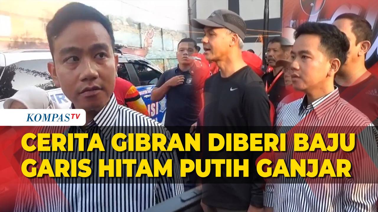 Cerita Gibran Diberi Baju Garis Hitam Putih oleh Bakal Capres PDIP ...