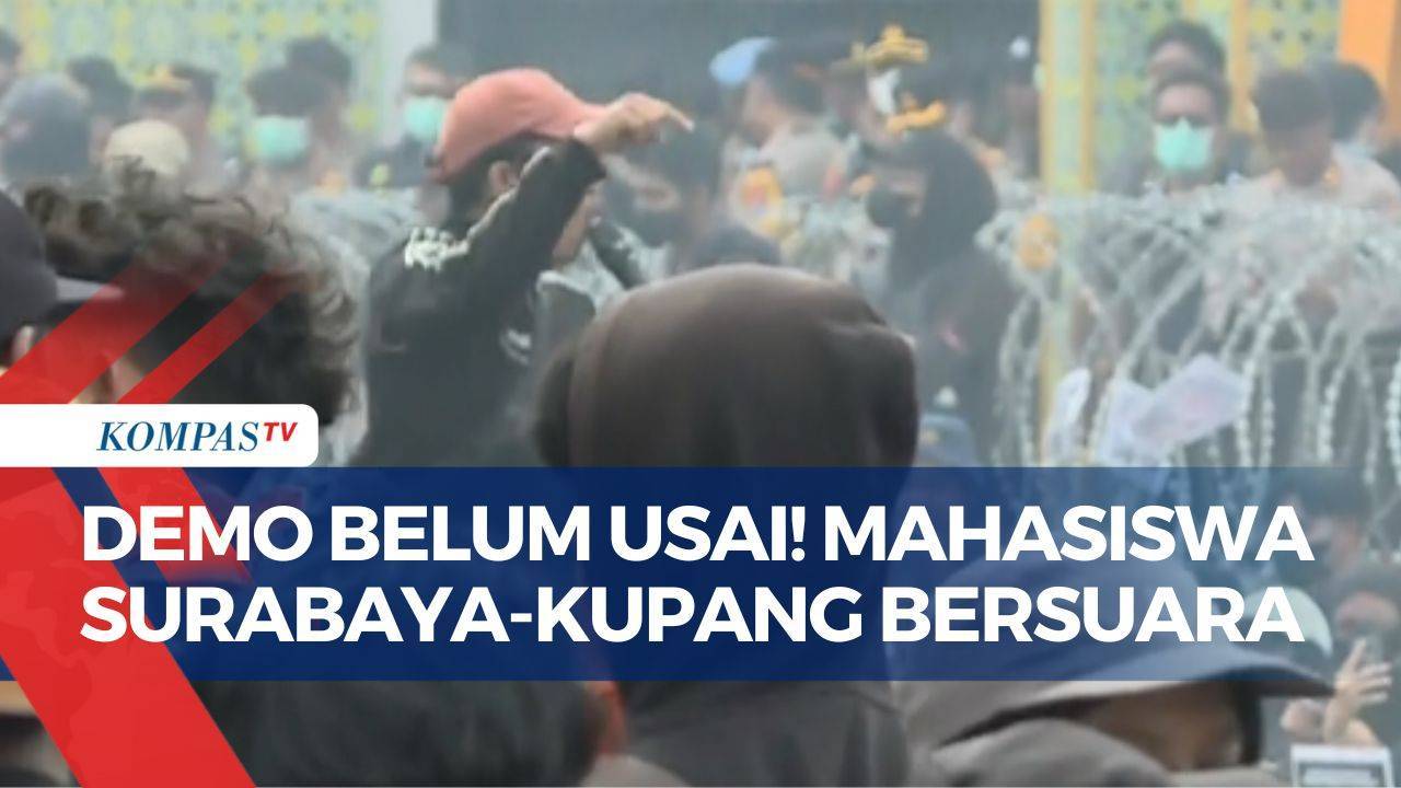 Demo Tolak UU TNI Berlanjut, Mahasiswa-Warga Sipil di Surabaya dan Kupang Sampaikan Tuntutan ...